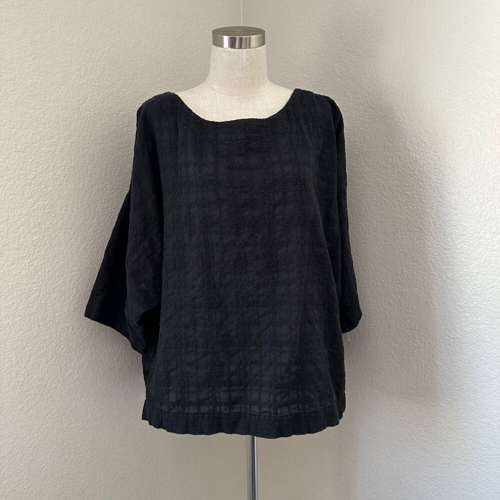 Pure Jill Texture Blouse 100% Cotton Lightweight Mini… - Gem